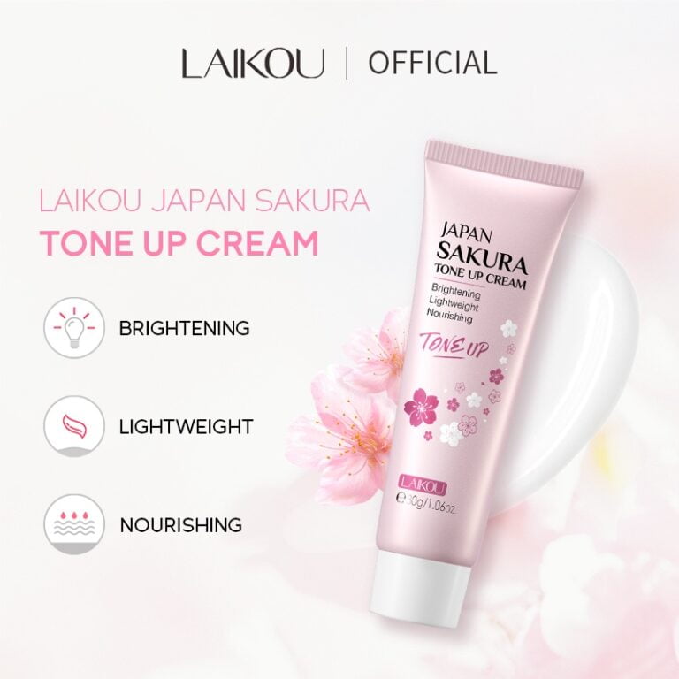 Creme Iluminador Facial LAIKOU Sakura Tone Up Cream
